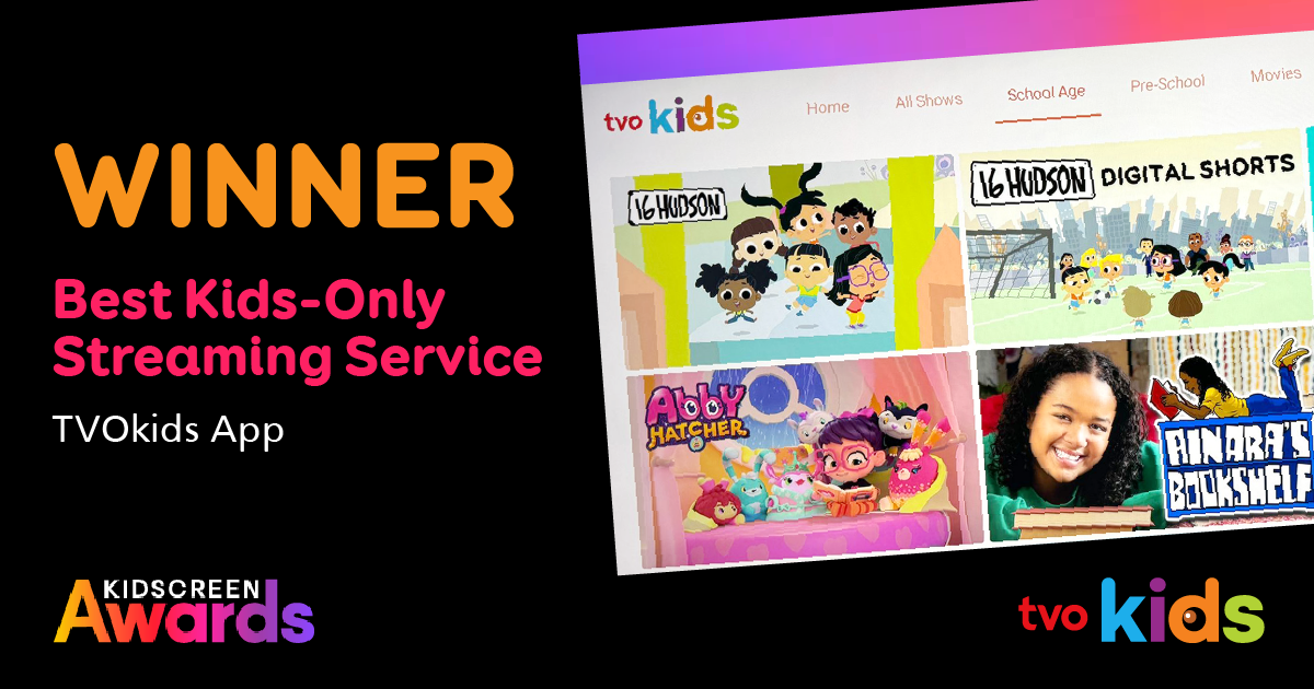 TVOkids Wins Best Kids-Only Streaming Service for Second Year at 2025 Kidscreen Awards | TVO.me ...